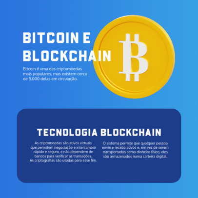 Placeit - Instagram Post Template Featuring Cryptocurrency-Themed ...