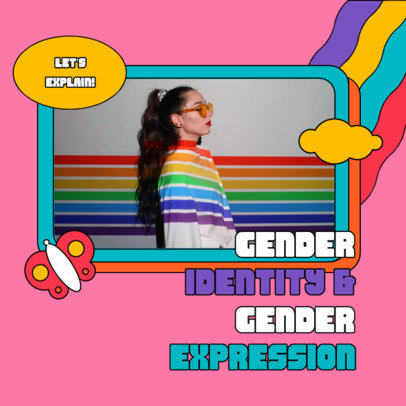 Placeit - Instagram Post Template for a Carousel With an LGBTQ Pride Theme