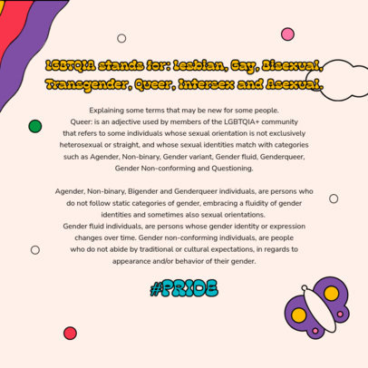 Placeit - Colorful Instagram Post Design Template to Share Info About ...