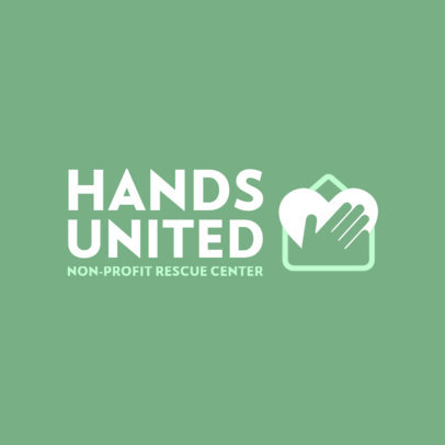 Placeit - Logo Template for a Dog Rescue Nonprofit Organization