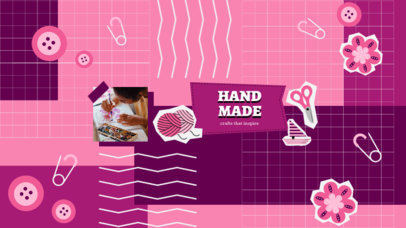 Placeit - YouTube Banner Maker with a Retro Vibe for a Crochet-Themed ...