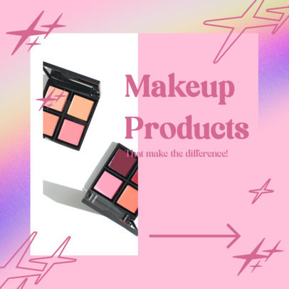 Placeit - Instagram Post Template Featuring a Pros and Cons Makeup Carousel