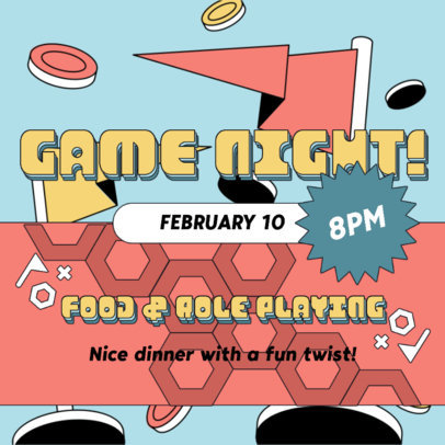Placeit - Board-Game-Themed Instagram Post Design Template to Promote ...