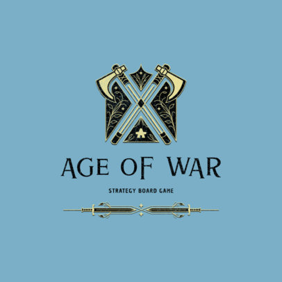 Placeit - Medieval-Themed Logo Template for a Strategy Wargame