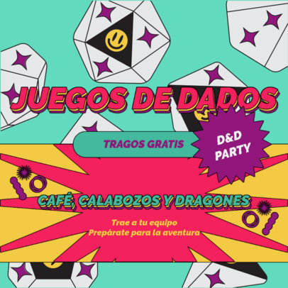 Placeit - Colorful Instagram Post Template to Promote a Card Game ...