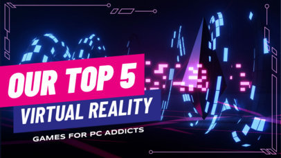 Placeit - YouTube Thumbnail Maker for a Top Fun VR Games Ranking