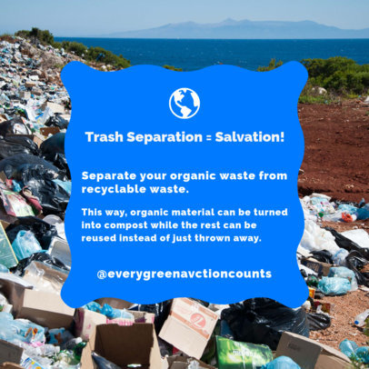 Placeit - Instagram Post Generator About Environmental Awareness