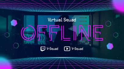 Placeit - Twitch Offline Screen Template for Streamers Featuring a VR ...