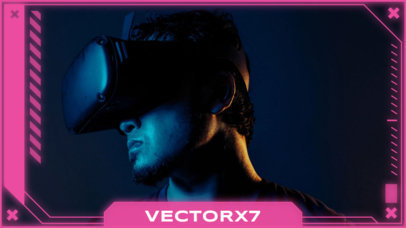 Placeit - Twitch Webcam Frame Overlay Design Template With a Cyberpunk ...