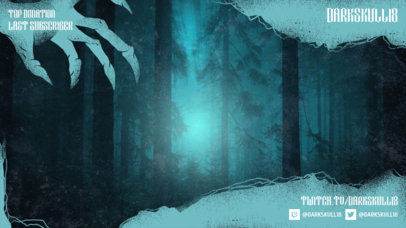Placeit - Twitch Overlay Design Template Featuring a Horror Layout