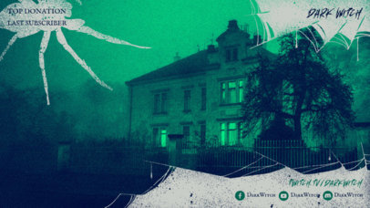 Placeit - Twitch Overlay Design Template Featuring a Horror Layout