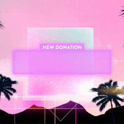 Placeit - New Donation Alert Box Maker Featuring Cyberpunk-Styled Graphics