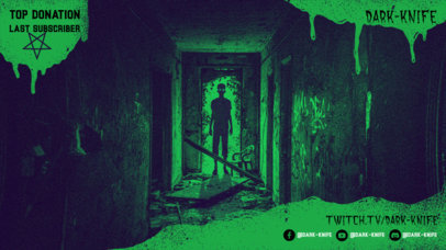 Placeit - Horror-Themed Twitch Overlay Design Creator for Game Streamers