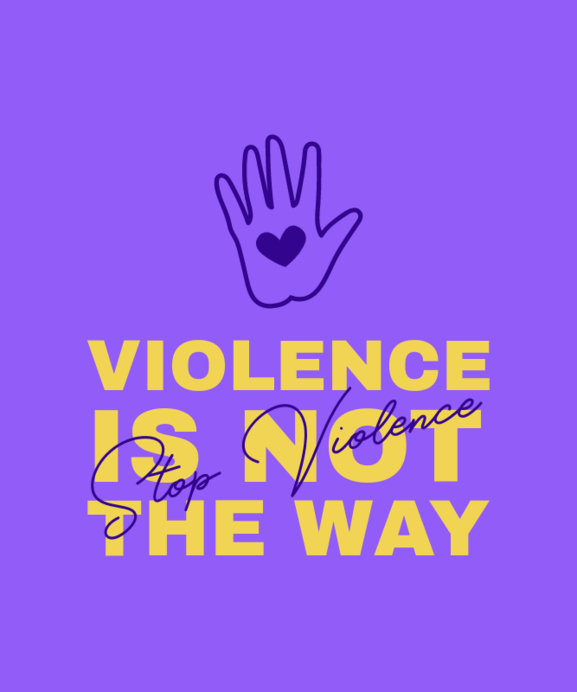Placeit - T-Shirt Design Maker Featuring a Domestic Violence Awareness ...