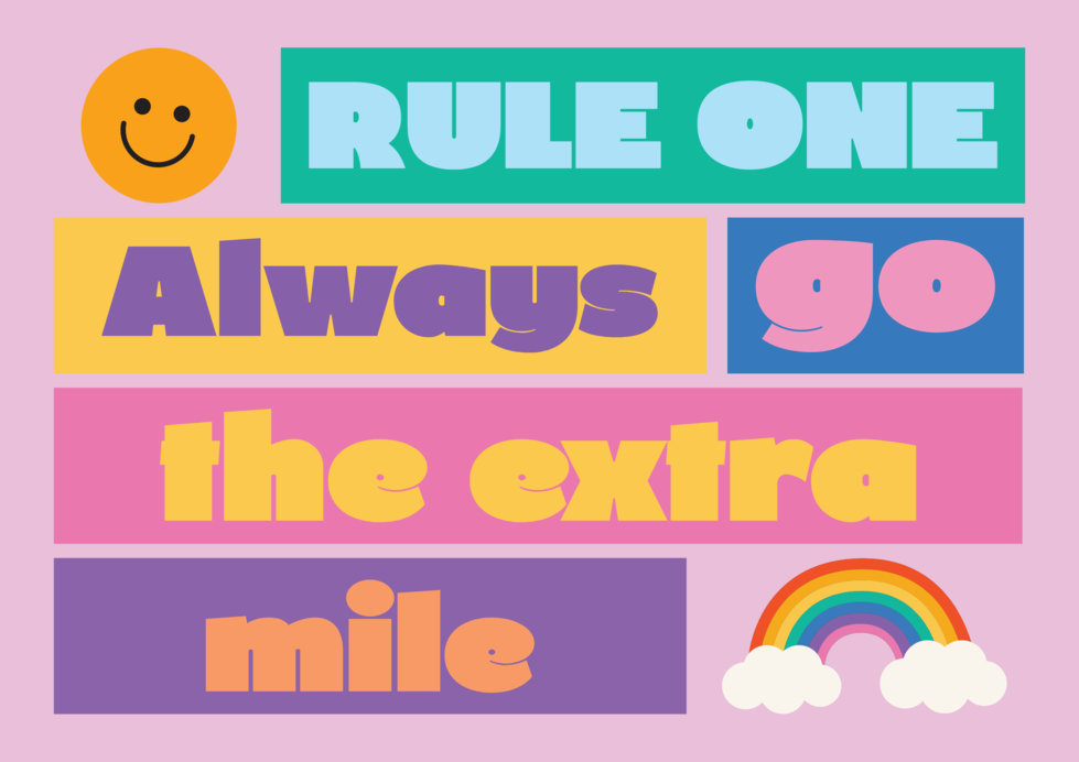 Placeit - Colorful Horizontal Flyer Generator Featuring Classroom Rules
