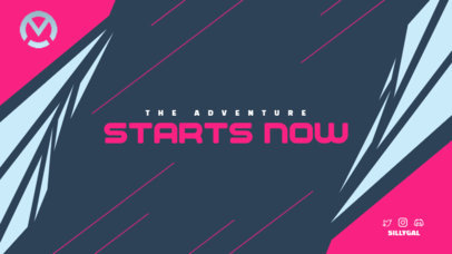 Placeit - Futuristic Twitch Screen Creator With a Starting Soon Messag