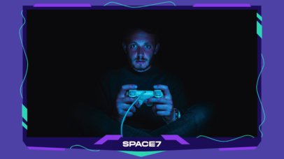 Placeit - Futuristic OBS Webcam Frame Creator for Twitch Players