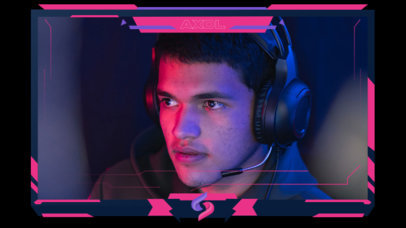 Placeit - Modern OBS Webcam Frame Design Maker for Twitch Gamers