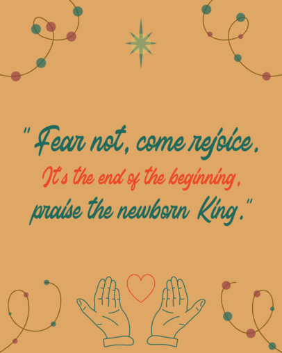 Placeit - Instagram Post Template Featuring a Jesus Christ Face