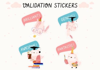 Placeit - Sticker Creator for Good Work Motivational Messages