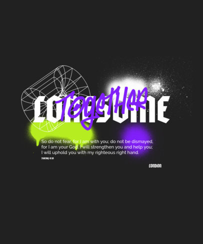 Placeit - T-Shirt Design Maker with Graffiti Text and Colorful Spray ...