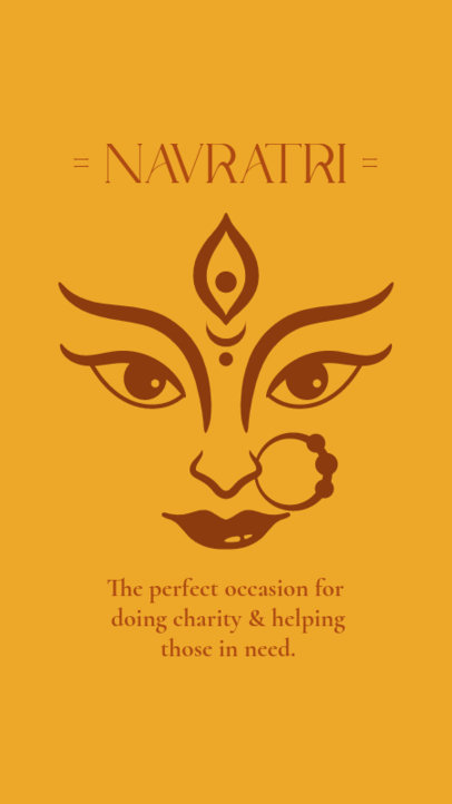 Placeit - Instagram Story Generator Featuring a Navratri-Themed ...
