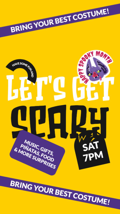 Placeit - Spooky Instagram Story Creator for a Wicked Halloween Party Event