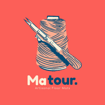 Placeit - Logo Template for a Tufting Floor Mats Shop