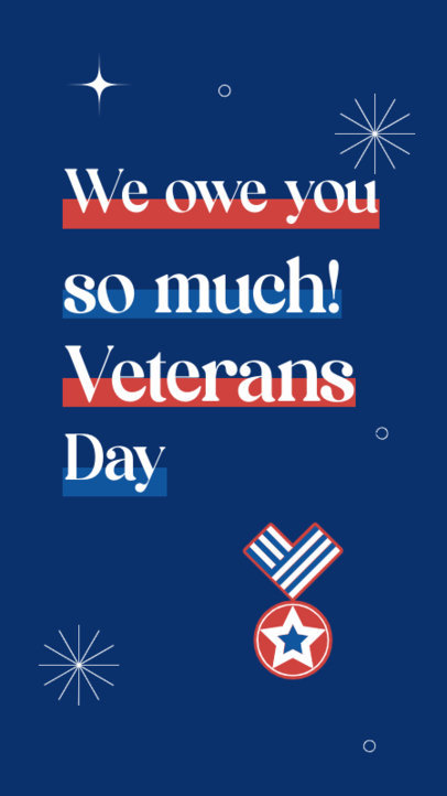 Placeit - Instagram Story Template for a Happy Veterans Day