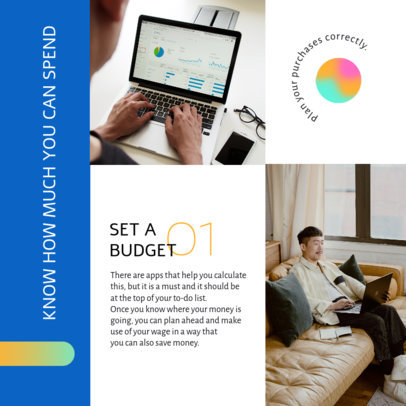 Placeit - Instagram Post Maker Featuring Personal Finance Tips for ...