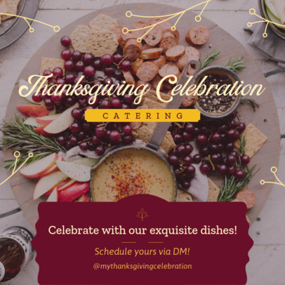 Placeit - Instagram Post Maker for a Holiday Catering Service Promo