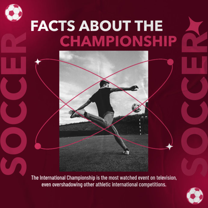 Placeit - Fact-Themed Instagram Post Maker for a Soccer Championship ...