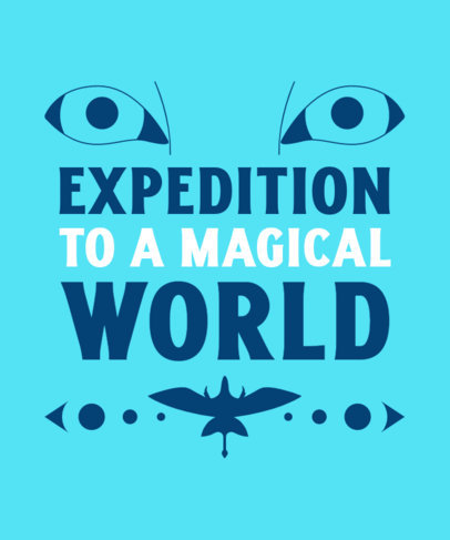 Placeit - Quote T-Shirt Design Creator With a Theme Inspired by Avatar