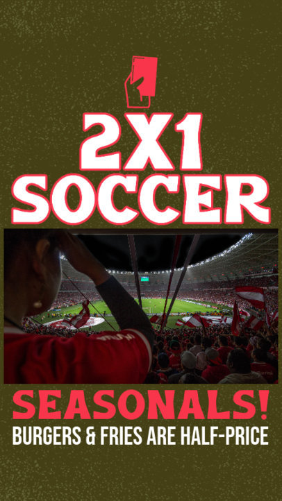 Placeit - Instagram Post Creator Featuring a 2x1 Burger Promo for ...