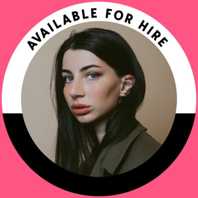 Placeit - LinkedIn Profile Template With a Ready-To-Work Message