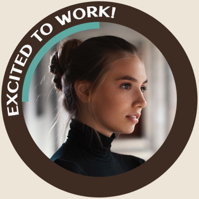 Placeit - LinkedIn Profile Picture Template with a Bold Frame