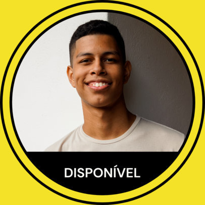 Placeit - LinkedIn Profile Picture Design Template Featuring Rounded Frames