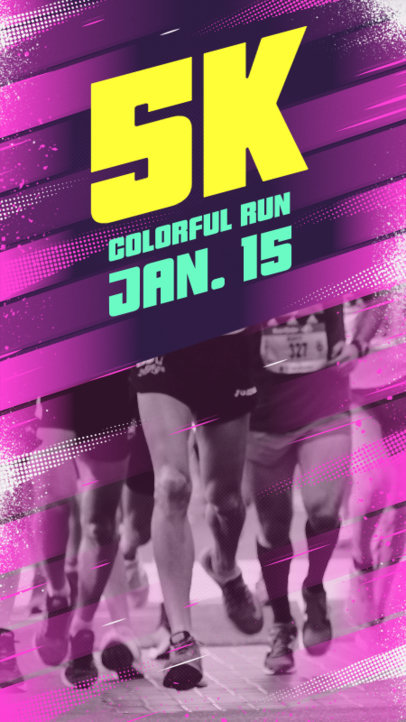 Placeit - Instagram Story Maker for a 5K Party Run Ad