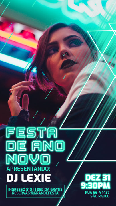 Placeit - Instagram Post Creator for an NYE Celebration with a Guest DJ