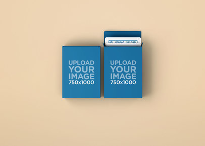 Placeit - Playing Card Box Mockup Featuring a Playing Card and a ...