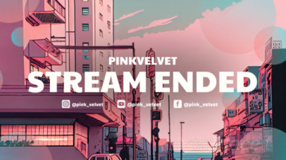 Placeit - Twitch Screen Video Maker for an Ended Live Stream Message
