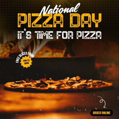 Placeit - Instagram Post Maker to Celebrate World Pizza Day