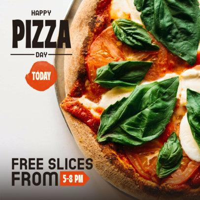 Placeit - Instagram Post Maker Featuring a Pizza Day Promo