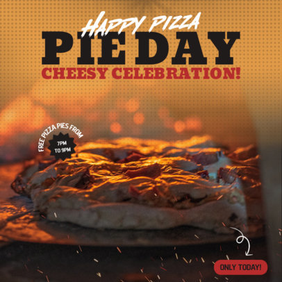 Placeit - International Pizza Day Instagram Post Generator Featuring a ...