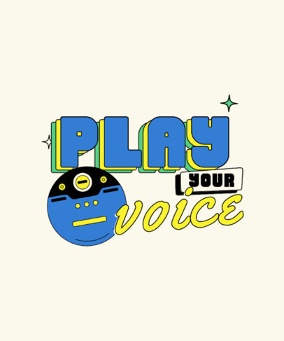 Placeit - 90s-Themed T-Shirt Design Template Featuring an Old PC
