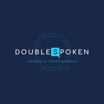 Placeit - Logo Template for a Professional Linguistic App