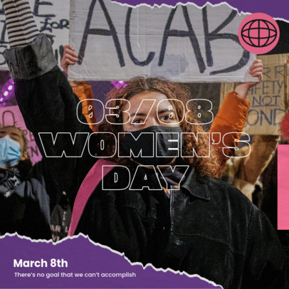 Placeit - Women's Day Instagram Post Maker Featuring Facts