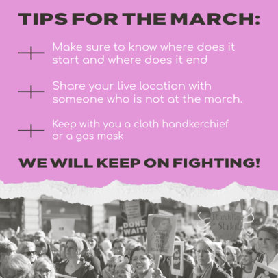 Placeit - Informative Instagram Post Template Featuring Tips for Women ...