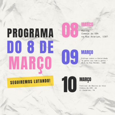 Placeit - Instagram Post Template for a Women's Day-Inspired Carousel Cover