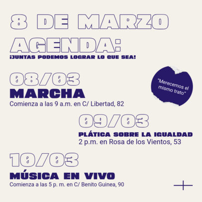 Placeit - Instagram Post Generator Featuring Feminist Activities for ...